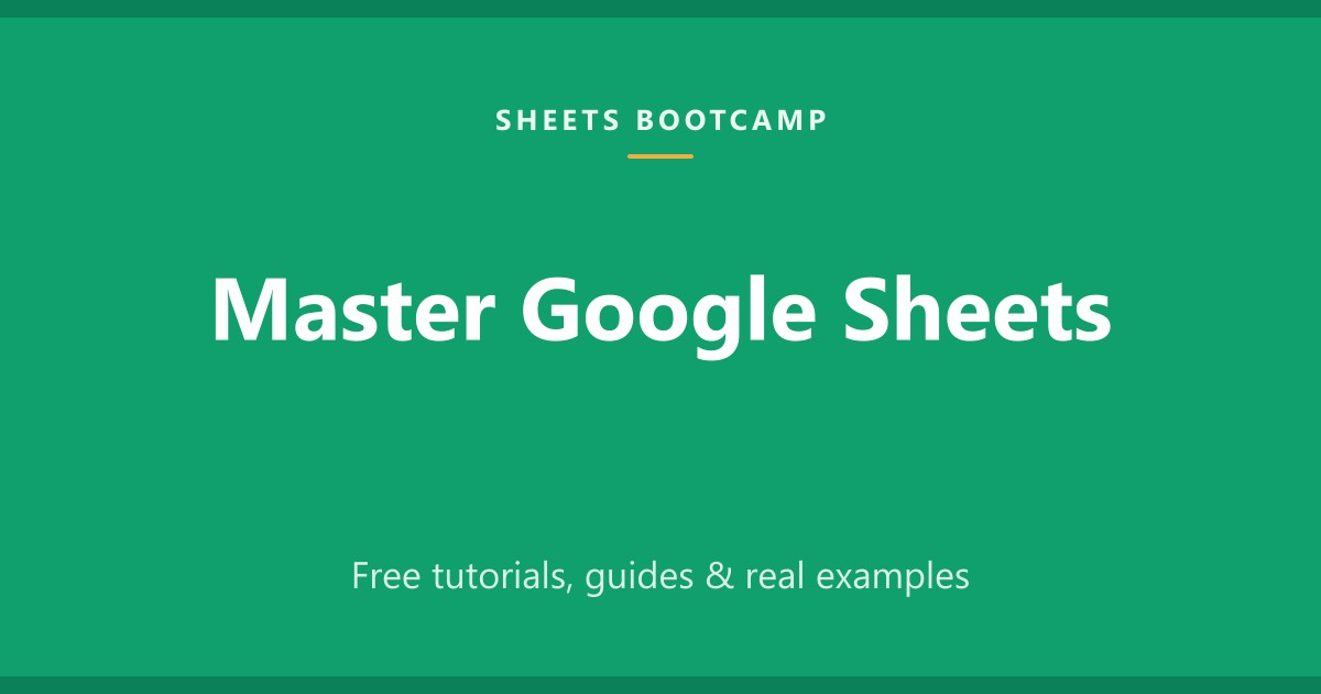 Google Sheets Charts: The Complete Guide | Sheets Bootcamp